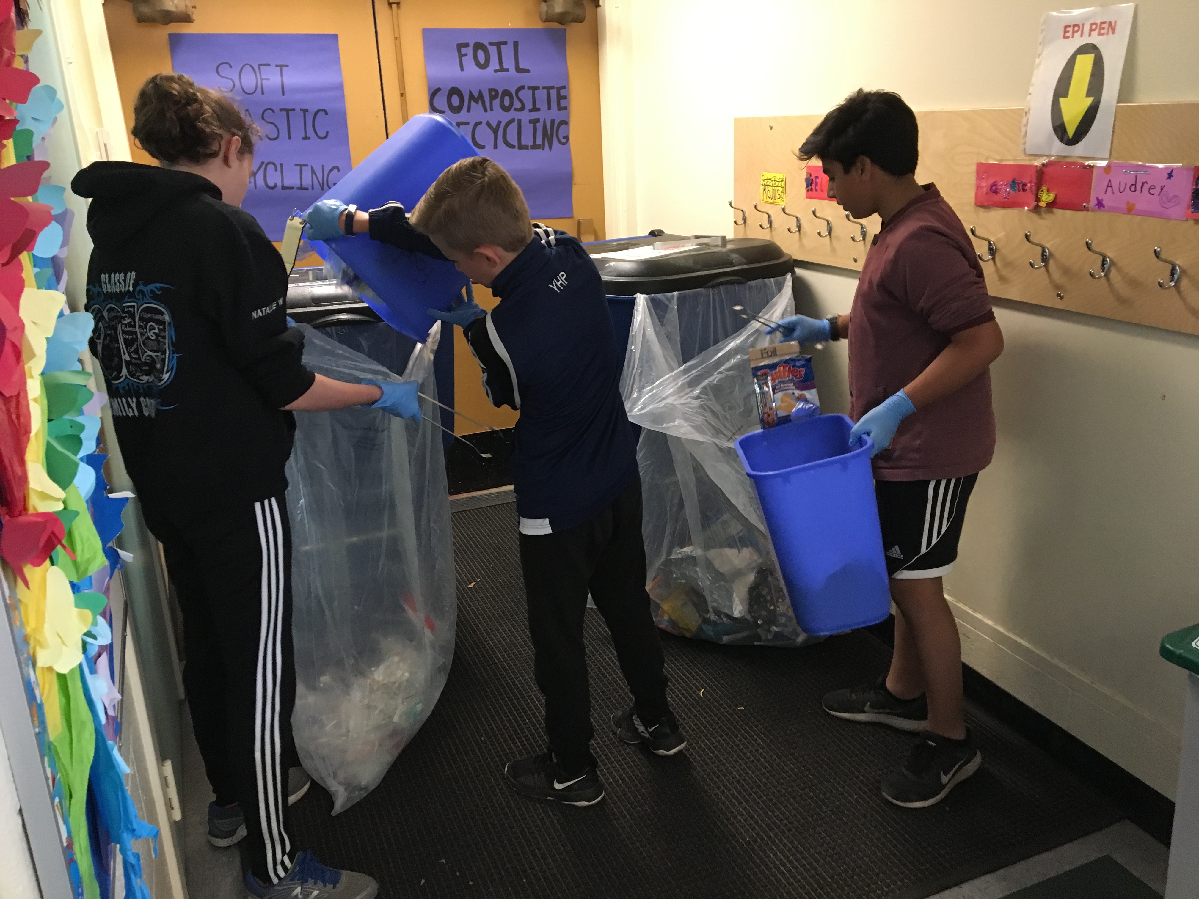 How much waste can one school divert from the landfill?