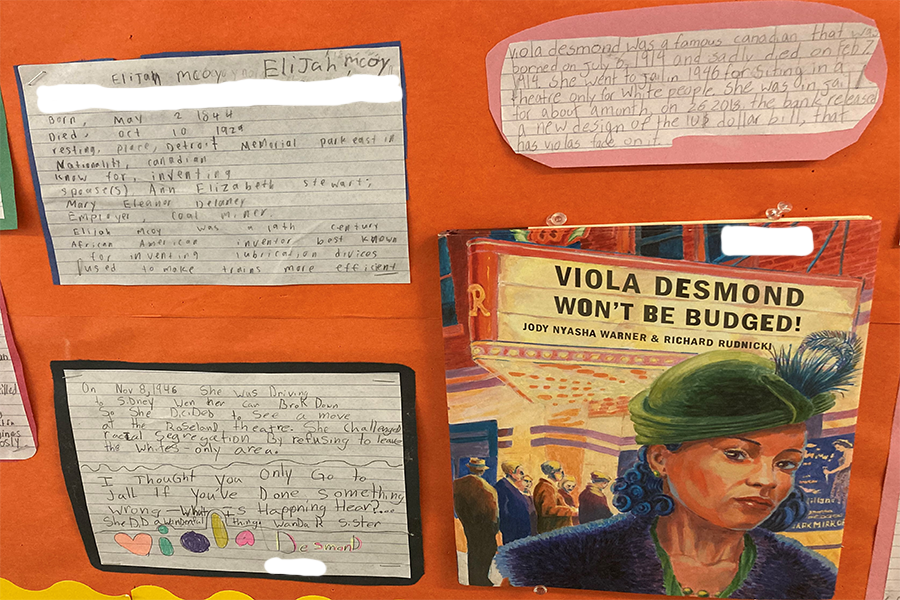 Students mark Black History Month with art, literature and reflection
