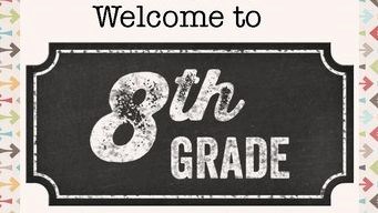 Welcome Gr 8 Students